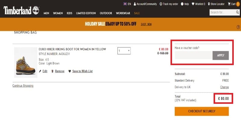 Verified Timberland Discount Codes and Vouchers - deals | October 2025